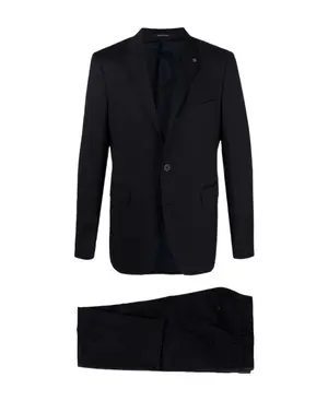 Tagliatore Long-sleeved Suit - Black