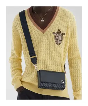 Fendi Ff Squared Compact Messenger Bag