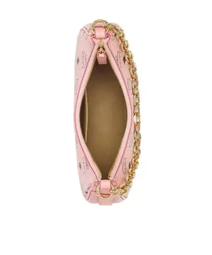 Mcm Aren Crescent Small Hobo Bag - Soft Pink