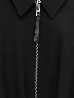 Loewe Zip-up Draped Jacket - Black