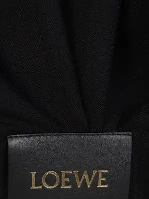 Loewe Zip-up Draped Jacket - Black