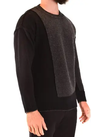 Isabel Benenato Asymmetrical Fine Knit Sweater