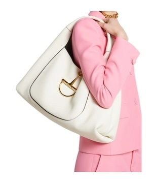 Gucci Softbit Maxi Shoulder Bag - White