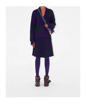 Burberry A-line Jacquard Skirt