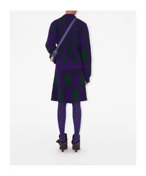 Burberry A-line Jacquard Skirt