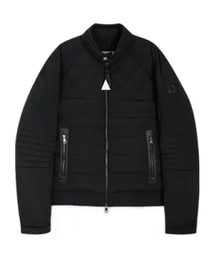 Moncler Quilted Zip-up Jacket With Zipper Pockets