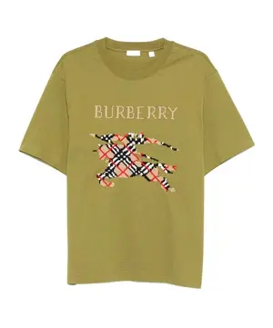 Burberry Edk-embroidered T-shirt - Green