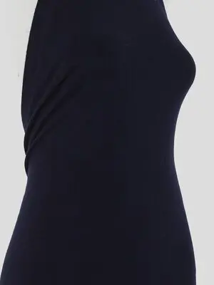 Fendi Open Back Knotted Asymmetrical Maxi Dress