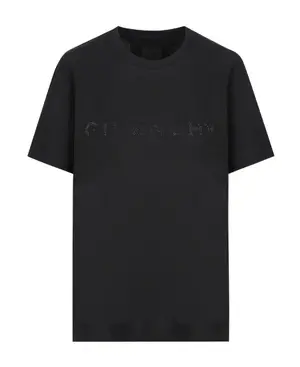 Givenchy Logo Embellished Crewneck T-shirt - Black