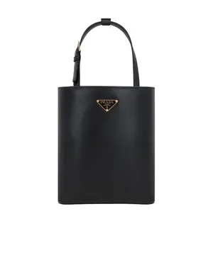 Prada Triangle Logo Appliqué Tote Bag