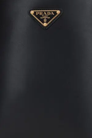Prada Triangle Logo Appliqué Tote Bag