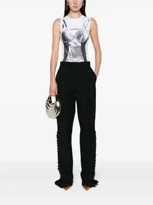 JEAN PAUL GAULTIER Mid-rise Lace-up Trousers