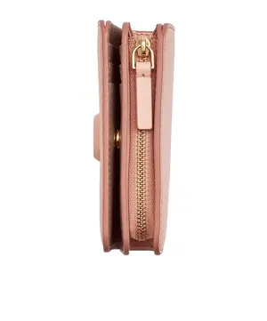 Marc Jacobs Leather J Marc Mini Compact Wallet - Nude