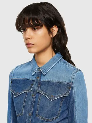 DIESEL® Flap-pocket Denim Shirt