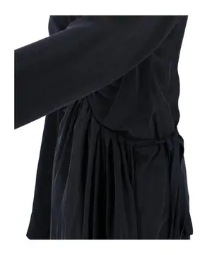 MAISON MARGIELA Draped Knot Detail Shirt Dress