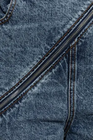 Alaïa Zip Detailed Spiral Jeans