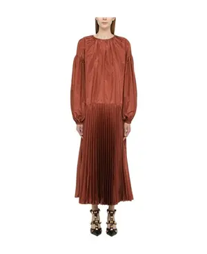 Valentino Garavani Pleated Maxi Dress