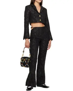 GANNI Jacquard Flared Pants