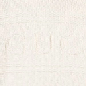 Gucci Logo Intarsia Knit Jumper - White