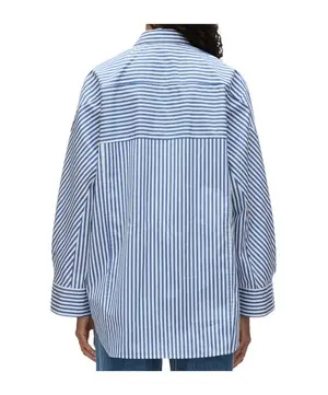3.1 Phillip Lim Striped Paneled Long Sleeve Shirt