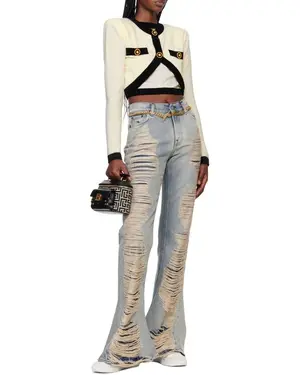 Balmain Swan Trainers - White