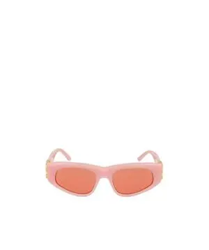 Balenciaga Rectangular Frame Sunglasses - Pink