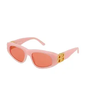 Balenciaga Rectangular Frame Sunglasses - Pink