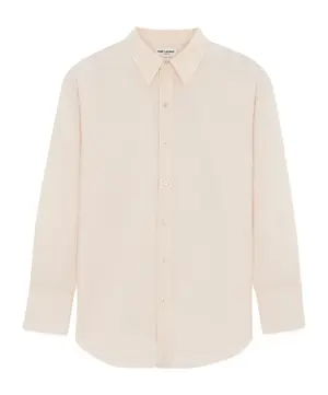 Saint Laurent Oversized Buttoned Shirt - Chalk Color