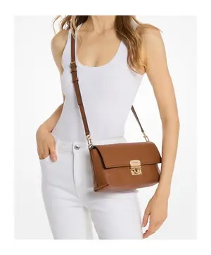 Michael Kors Addie Medium Leather Convertible Shoulder Bag