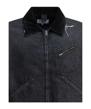 MAISON MARGIELA Distressed Denim Jacket - Black