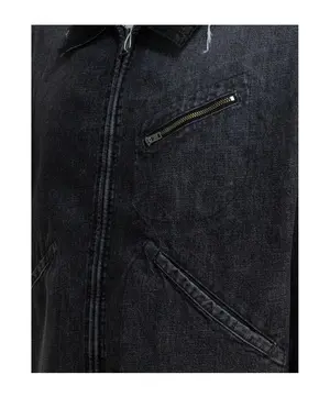 MAISON MARGIELA Distressed Denim Jacket - Black