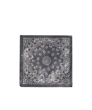 GOLDEN GOOSE Paisley Printed Scarf - Gray