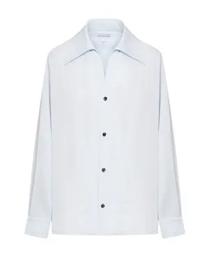 Bottega Veneta Long Sleeve Twill Shirt - White