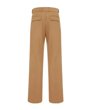 Dries Van Noten Belted Straight Leg Tailored Trousers