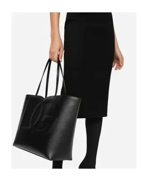 Dolce & Gabbana Logo Embossed Shopper Bag