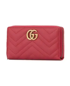 Gucci Gg Marmont Zip Around Wallet