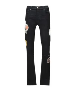Amiri Belt-loop Jeans With Patch Embellishments