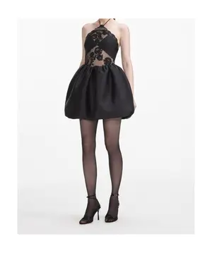 SELF-PORTRAIT Lace Patterned Mini Dress