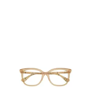 Burberry Square Frame Eyeglasses - Nude