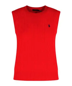Polo Ralph Lauren Cable Knit Vest - Red