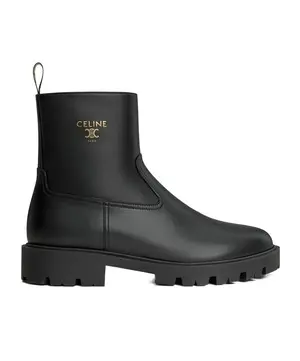 Celine Margaret Boot In Calfskin