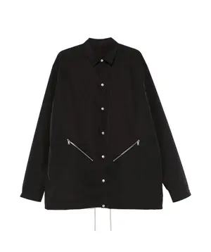 Rick Owens Tour Coat With Drawstring Hem