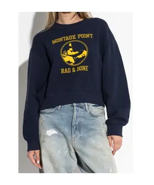 RAG  BONE Rag & Bone Crewneck Graphic Sweatshirt