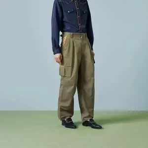 Gucci Wide-leg Cargo Pants With Monogram Detail