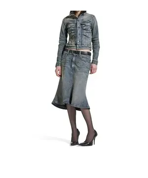 Balenciaga Godet Mini Skirt