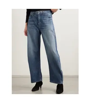 NILI LOTAN Belt-lined Denim Trousers