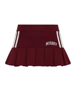 MISBHV Varsity Pleated Mini Skirt - No