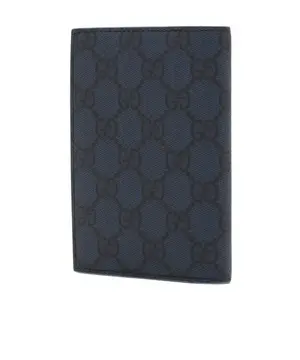 Gucci Blue Interior Gg Passport Case