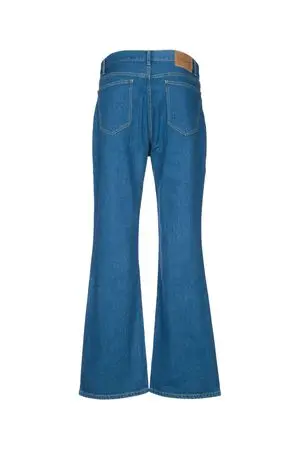 Celine Flared Jeans In Cotton Denim