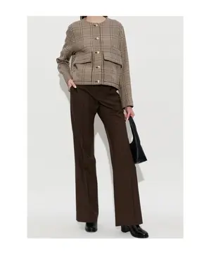 Paul Smith Checked Cropped Blazer - Nude